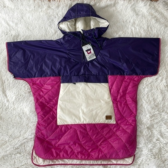 Rumpl | Jackets & Coats | New Rumpl Puffy Poncho Smallmedium Pink And ...